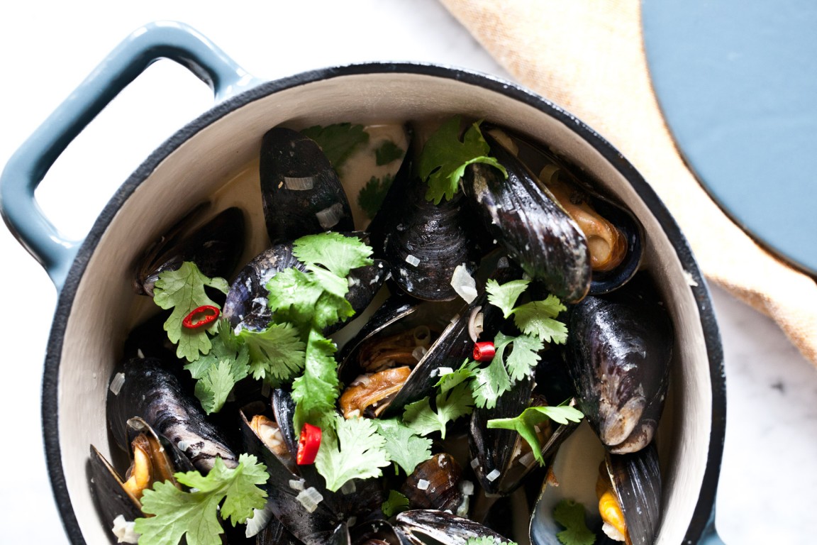 Slávky na kokosovém mléce | KITCHENETTE